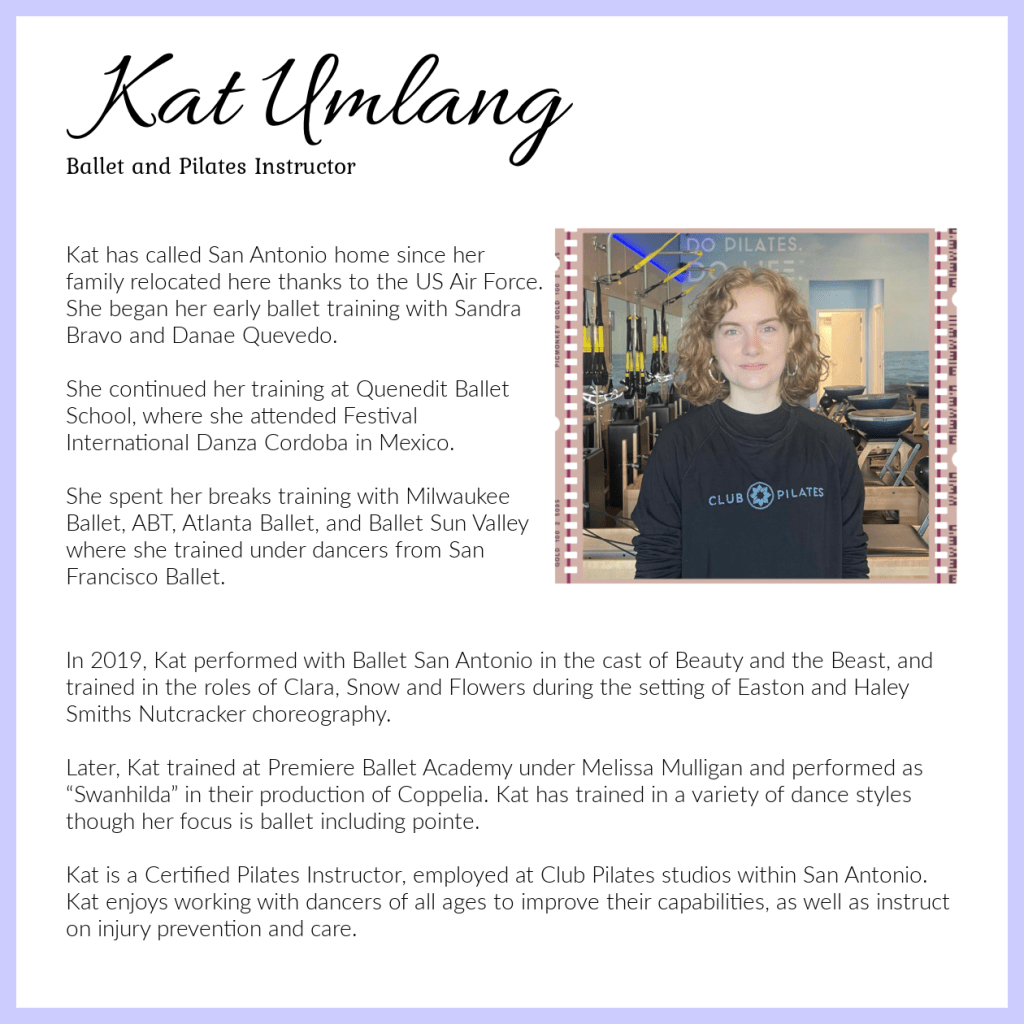 Faculty – Premiere Ballet Academy, San Antonio, TX