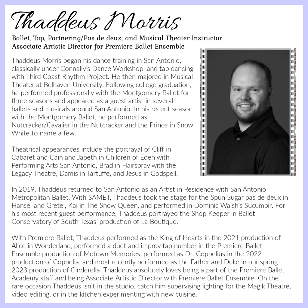 Faculty – Premiere Ballet Academy, San Antonio, TX