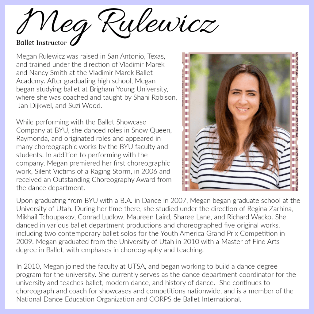 Faculty – Premiere Ballet Academy, San Antonio, TX