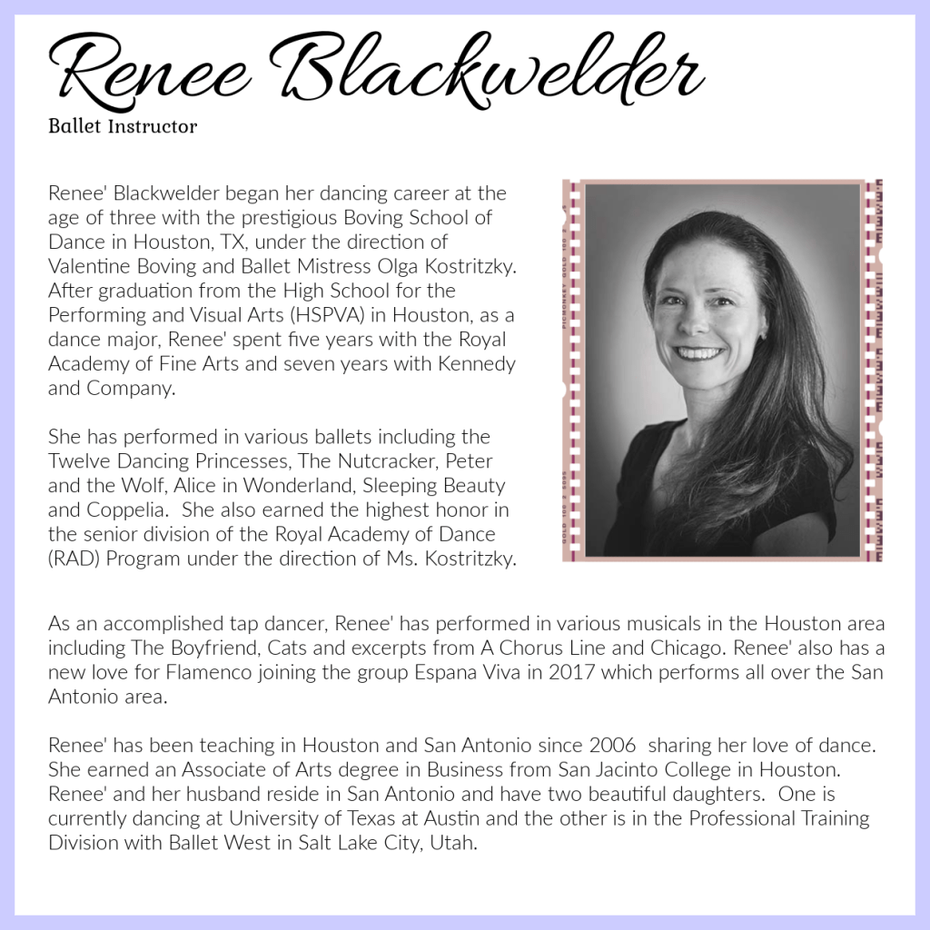 Faculty – Premiere Ballet Academy, San Antonio, TX